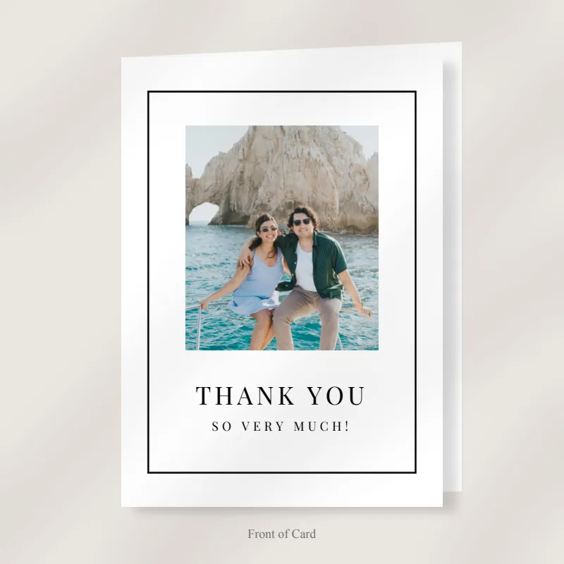 Framed Thank You Very Much 5x7 Folded Cards